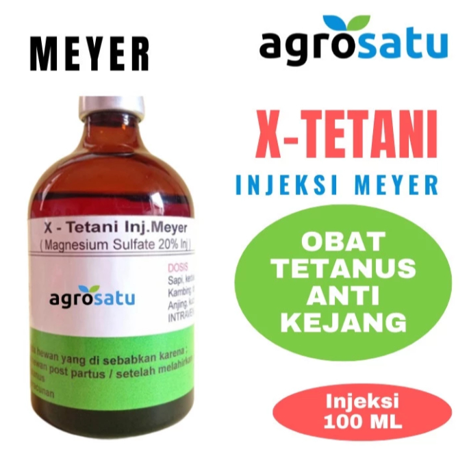 Jual X Tetani Inj Meyer100ML - Obat Kejang - Kejang otot pada hewan ...
