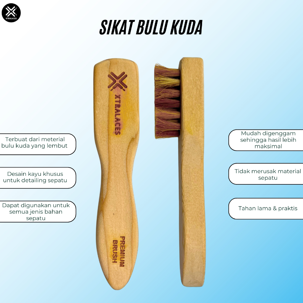 Jual Sikat Sepatu Bulu Kuda / Sikat Semir Sepatu Dauber Brush / Shoe ...