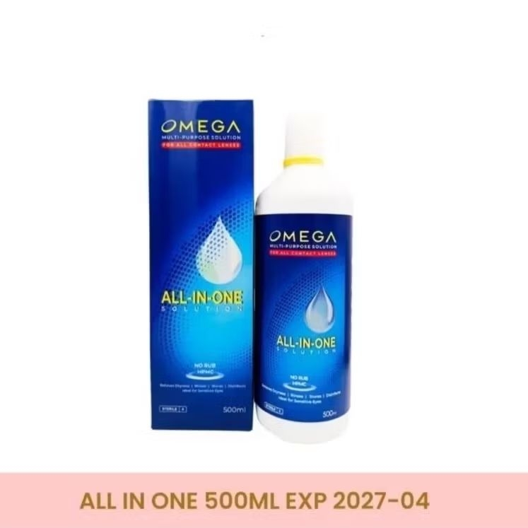 Jual Cairan Softlens Omega All In One 500ml / Air Pembersih Soflens ...
