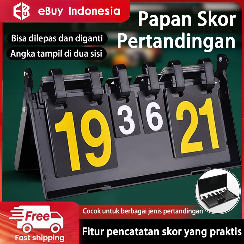 Jual EBUY Papan Skor 4 Digit Untuk Futsal Badminton Basket Score Board ...