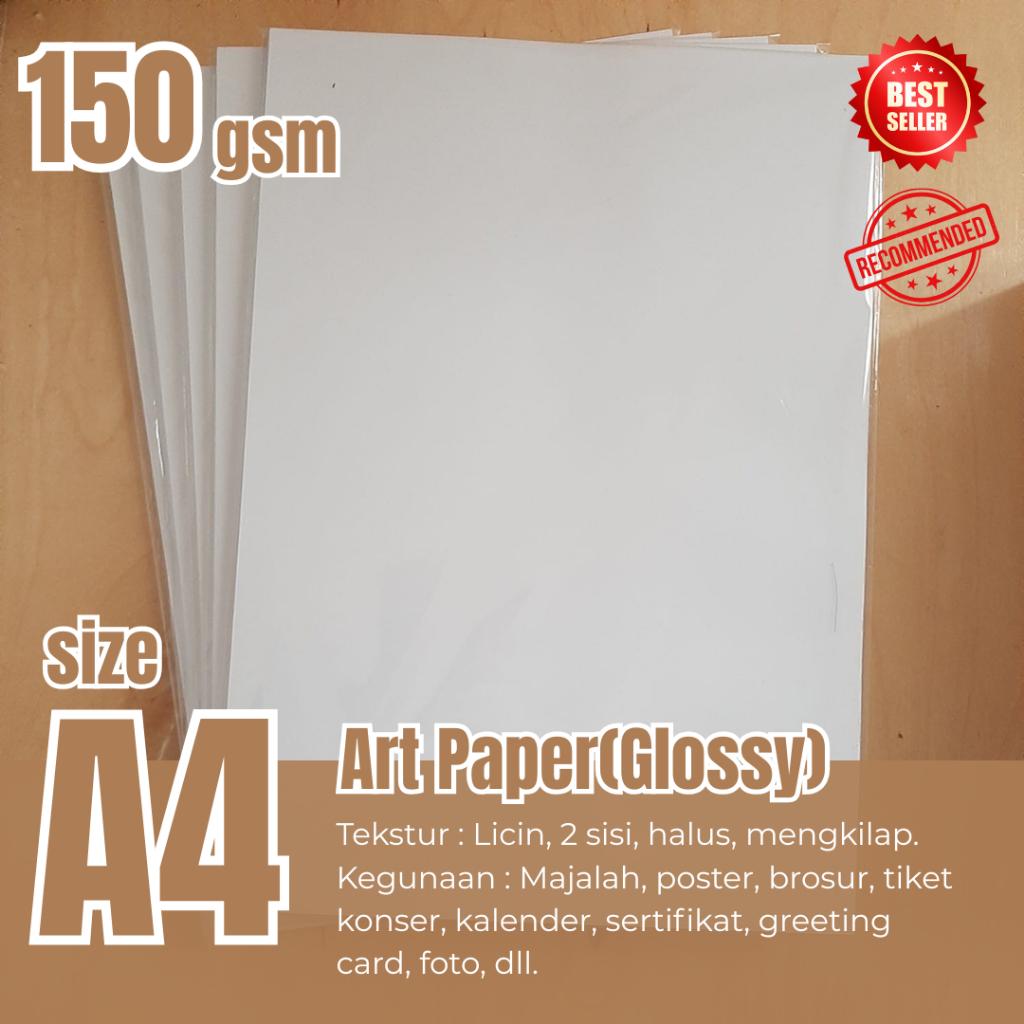 Jual Kertas Art Paper A4 150gsm Termurah/Kertas Brosur | Shopee Indonesia