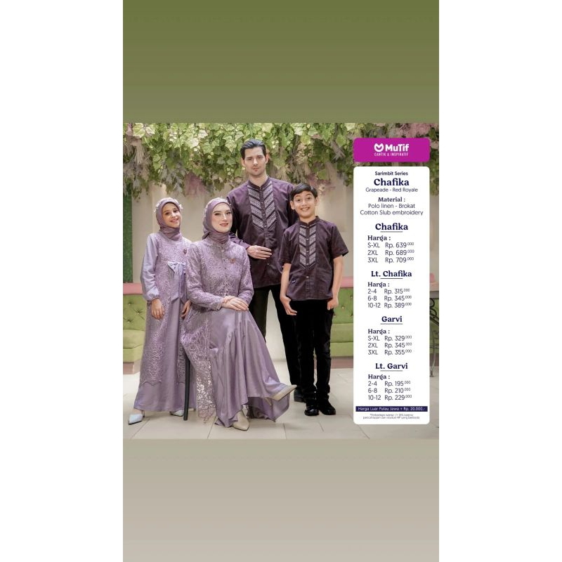 Jual SARIMBIT CHAFIKA GRAPEADE SERIES TERBARU 2025//BY MUTIF | Shopee ...