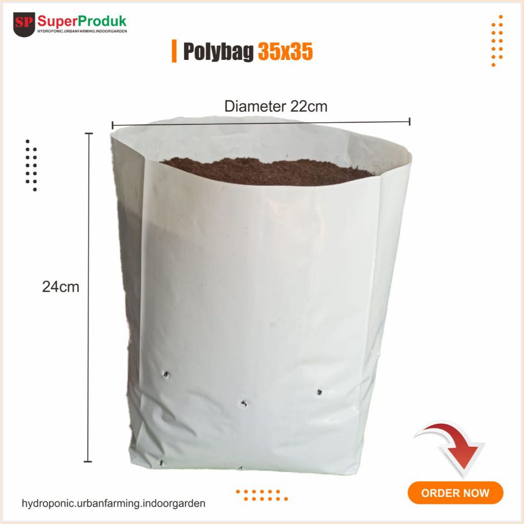 Jual Polybag 35x35 warna putih | Shopee Indonesia