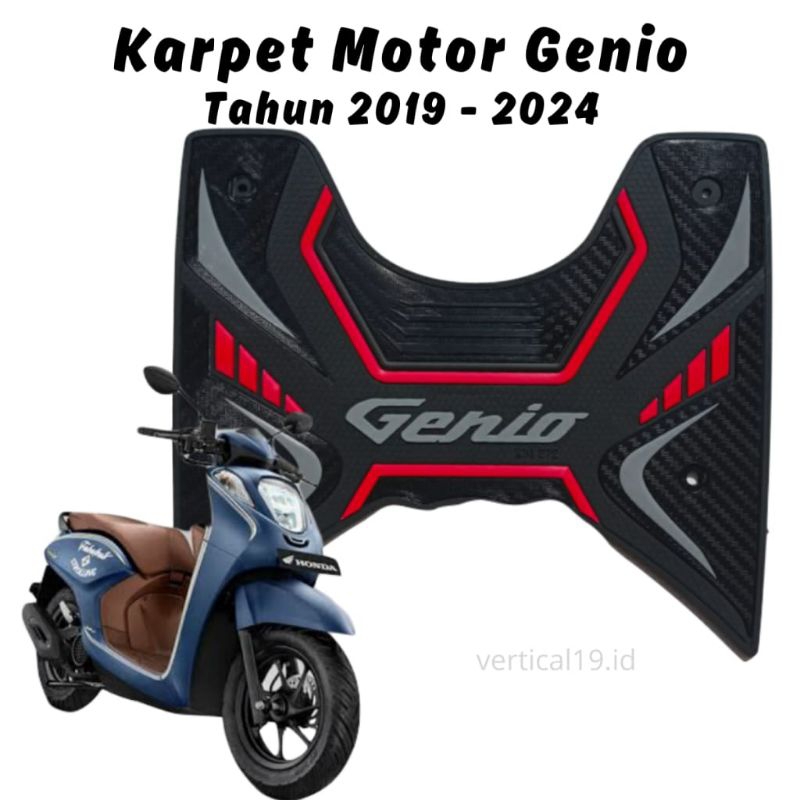 Jual Karpet Motor Genio Tahun 2019-2024 bahan karet tebal | Shopee ...