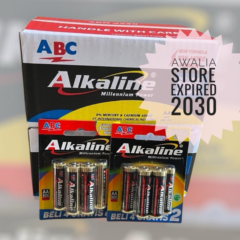 Jual [1 box isi 12 pack] Baterai battery batere batre ABC Alkaline AA ...