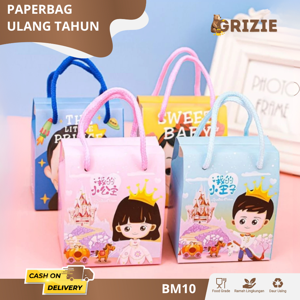 Jual Paper bag ulang tahun anak, Box Snack ultah Anak, Goodie Bag Ulang ...