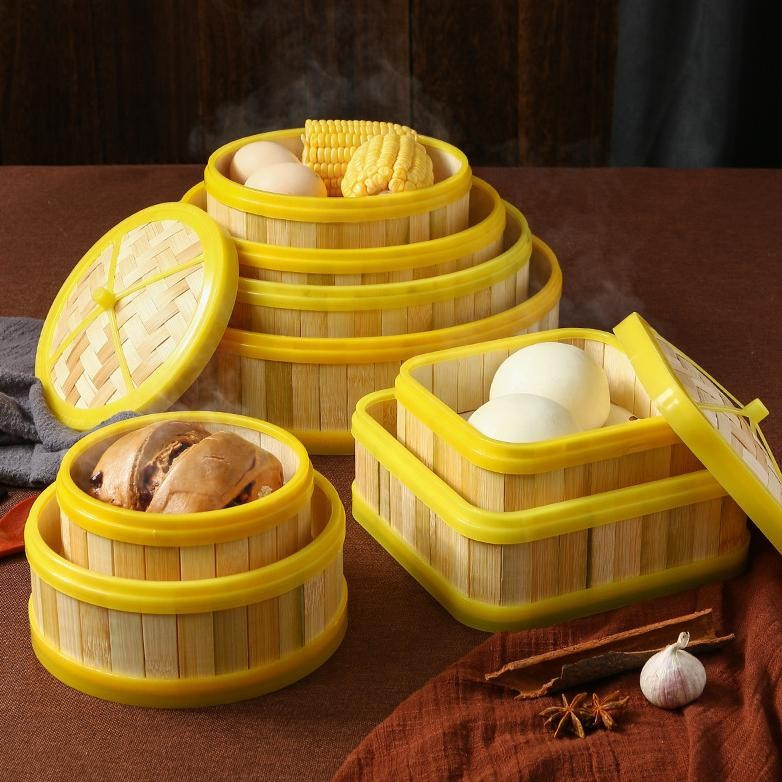 Jual Kalakat Bambu Dimsum Dengan Ring Plastic-Streamer Bambu Kuning 13 ...