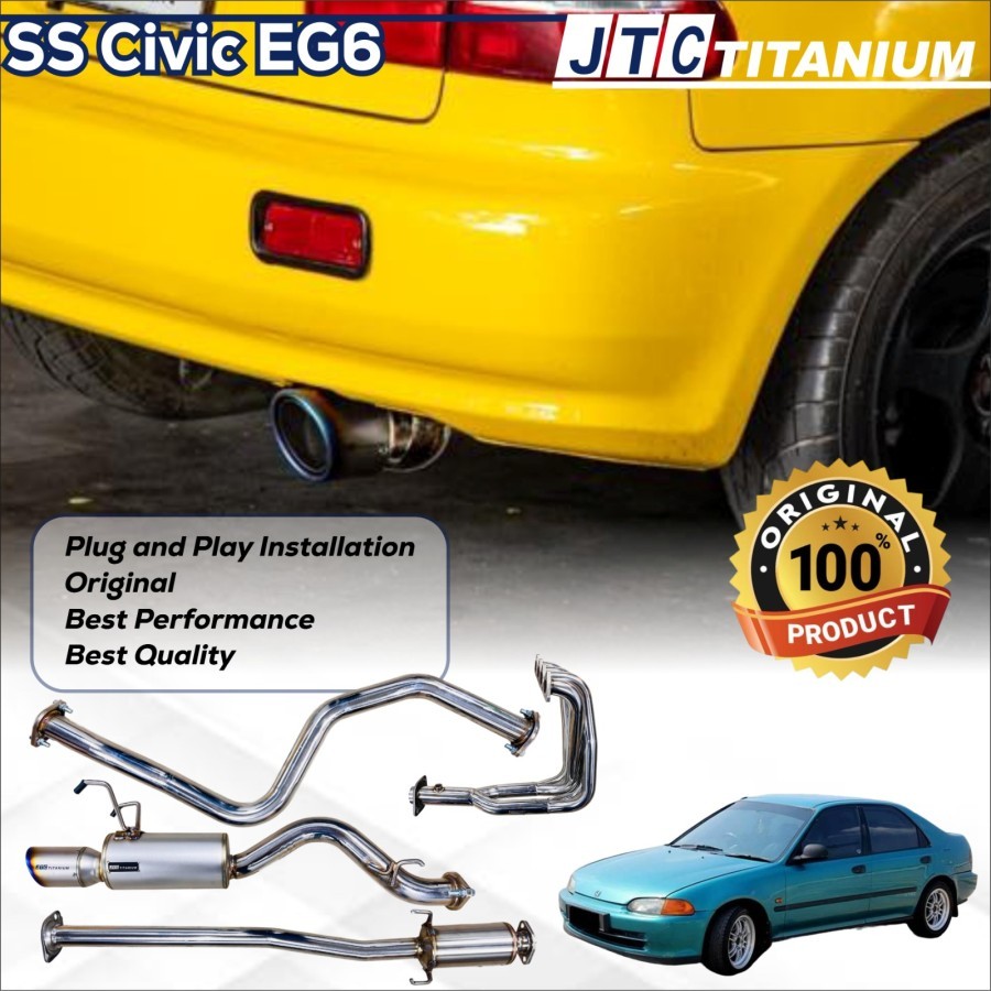 Jual JTC titanium - Header Centerpipe Muffler - Exhaust Muffler Knalpot ...