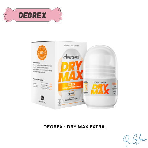 Jual Rglow - Deorex DryMax EXTRA ANTIPERSPIRANT - Deodorant Roll On 30 ...