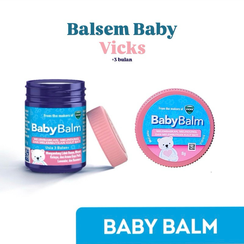 Jual Vicks Baby Balm - Balsem Bayi Anak Melindungi Kulit | Mengurangi ...
