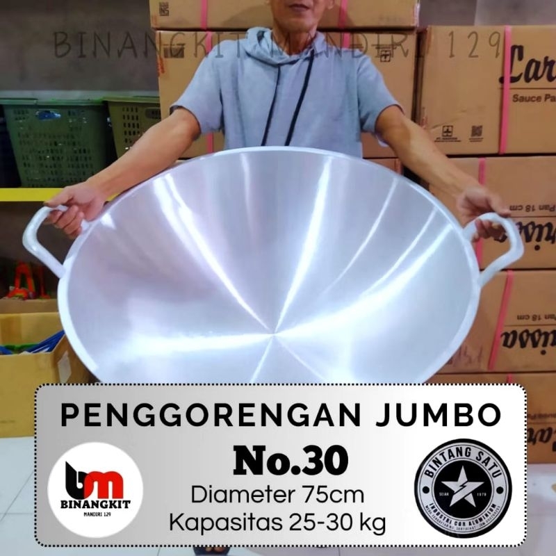 Jual Wajan Ceper Kuali Penggorengan Katel jumbo no 24/26 Anti Lengket ...