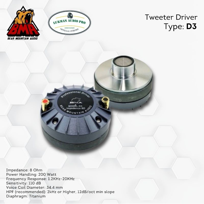 Jual Tweeter driver D3 BMA Original | Shopee Indonesia