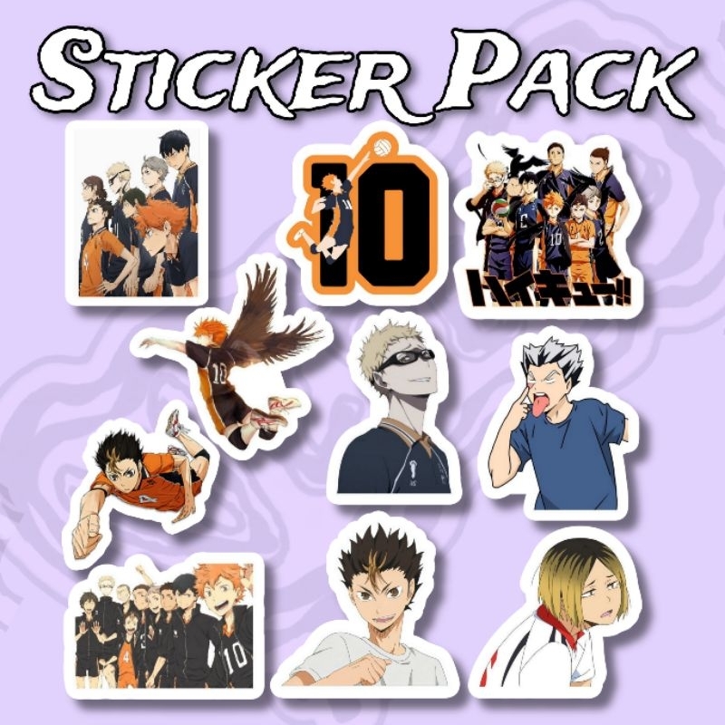 Jual Sticker Haikyu Anime Pack isi 10 pcs vinyl waterproof | Shopee ...