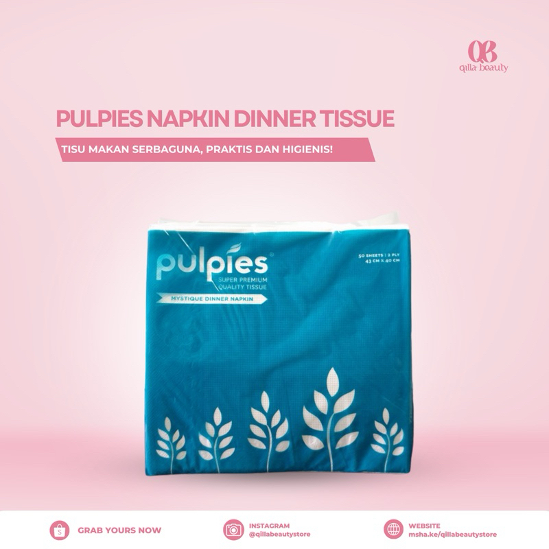 Jual Pulpies Napkin Dinner Tissue - Tisu Makan & Tisu Alas Kue Gorengan ...