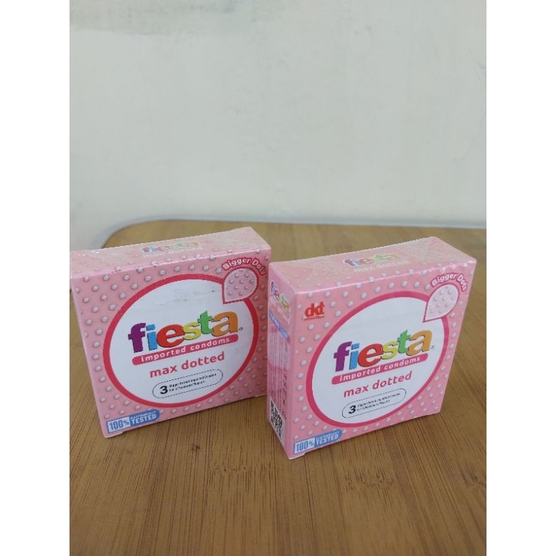 Jual kondom fiesta max dotted isi 3 pcs | Shopee Indonesia