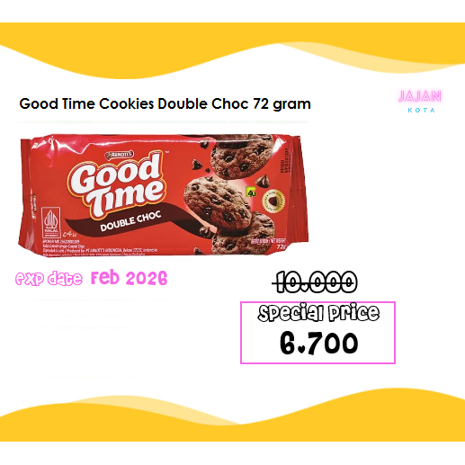Jual Good Time Cookies Double Choc 72 gram | Shopee Indonesia