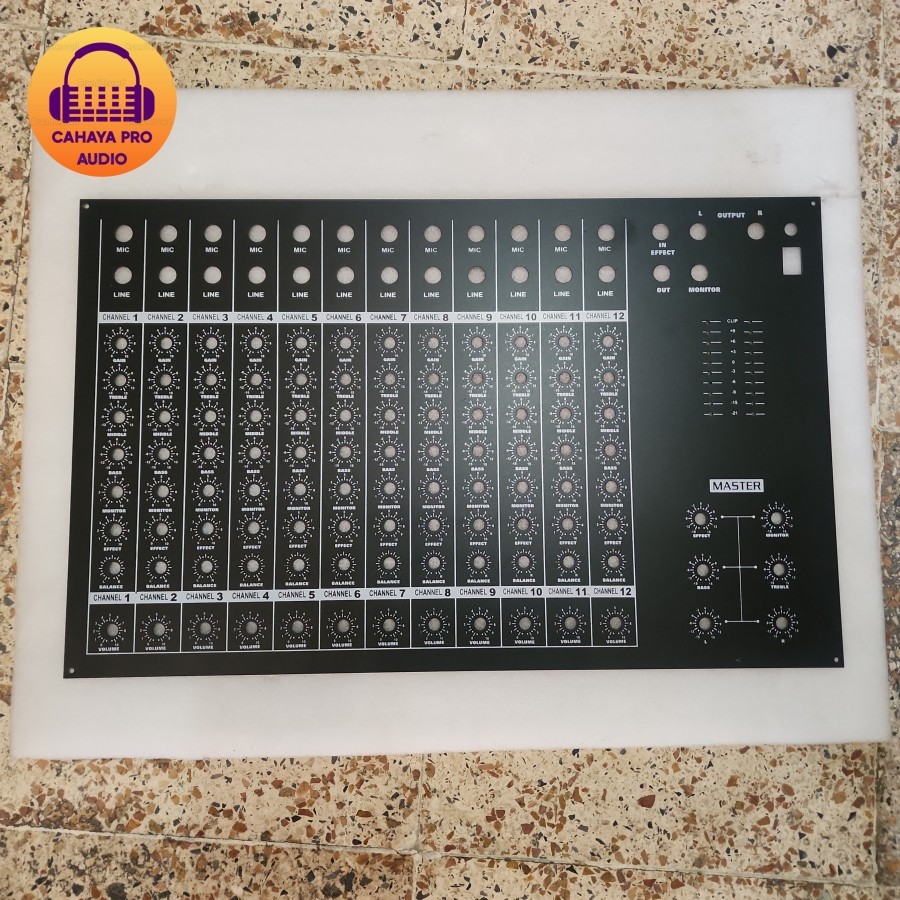Jual Panel Atas Plat Panel Mixer Audio 12 Channel 8 Pod | Shopee Indonesia