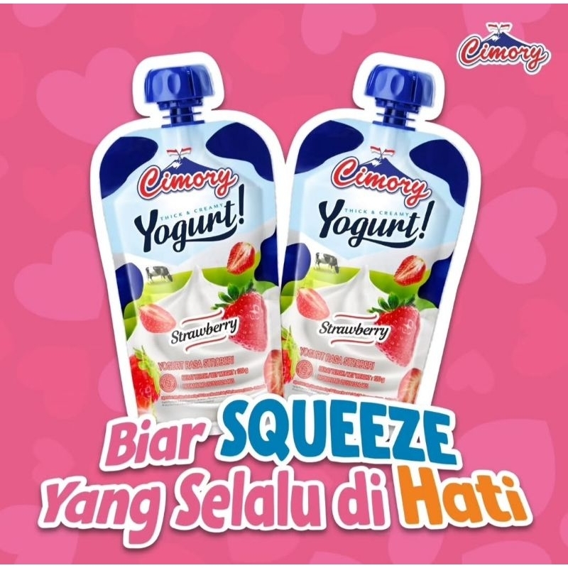 Jual Cimory Yogurt Squeeze Strawberry 120gr | Shopee Indonesia