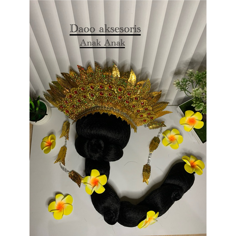 Jual Sanggul rambut Bali kamboja dan mahkota Bando Sunting Melayu set ...