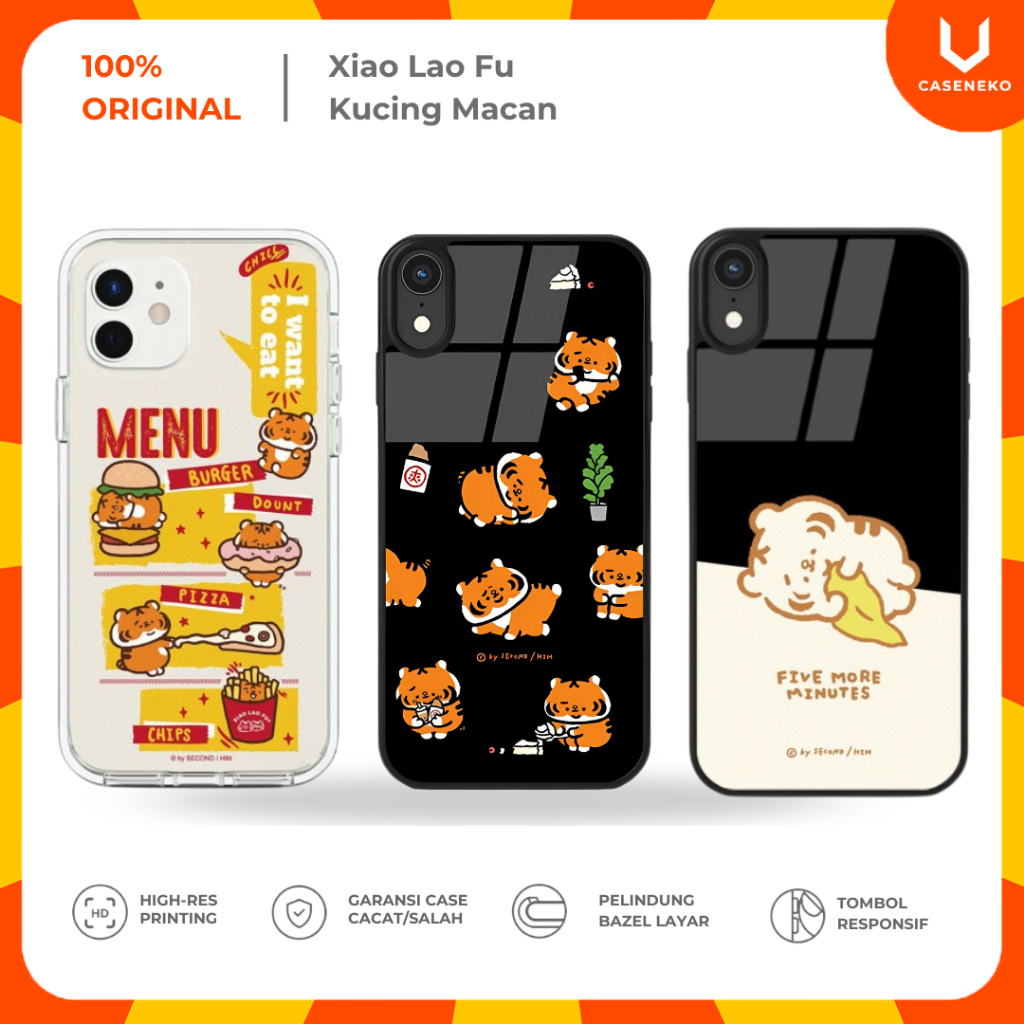 Jual Case Kucing Macan Harimau Xiao Lao Fu Premium Phone Casing Custom ...