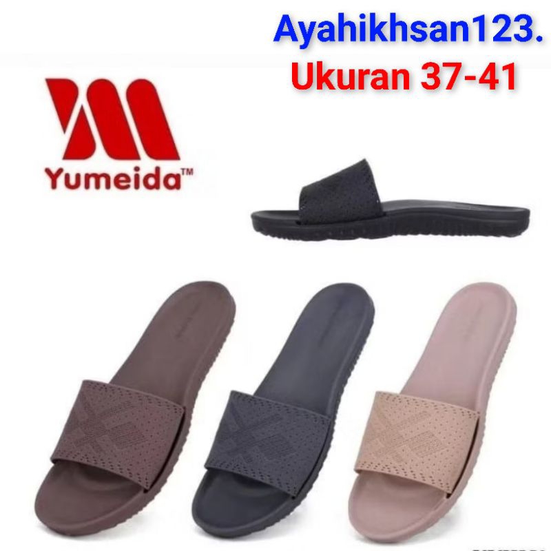 Jual YUMEIDA 2312 sandal slop karet wanita/perempuan ukuran 37-41 ...