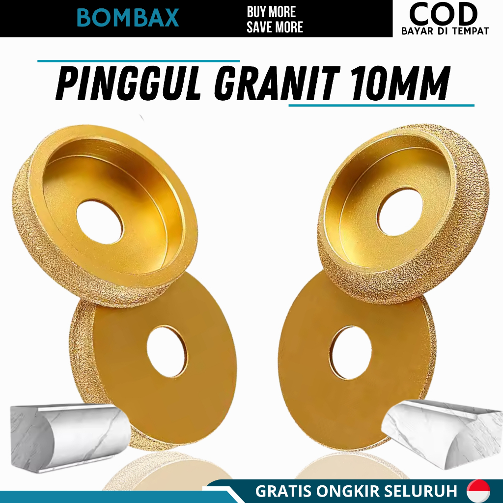 Jual Mata Pinggul Granit, Mata Bevel Granit Bullnose 10mm Roda Gerinda ...
