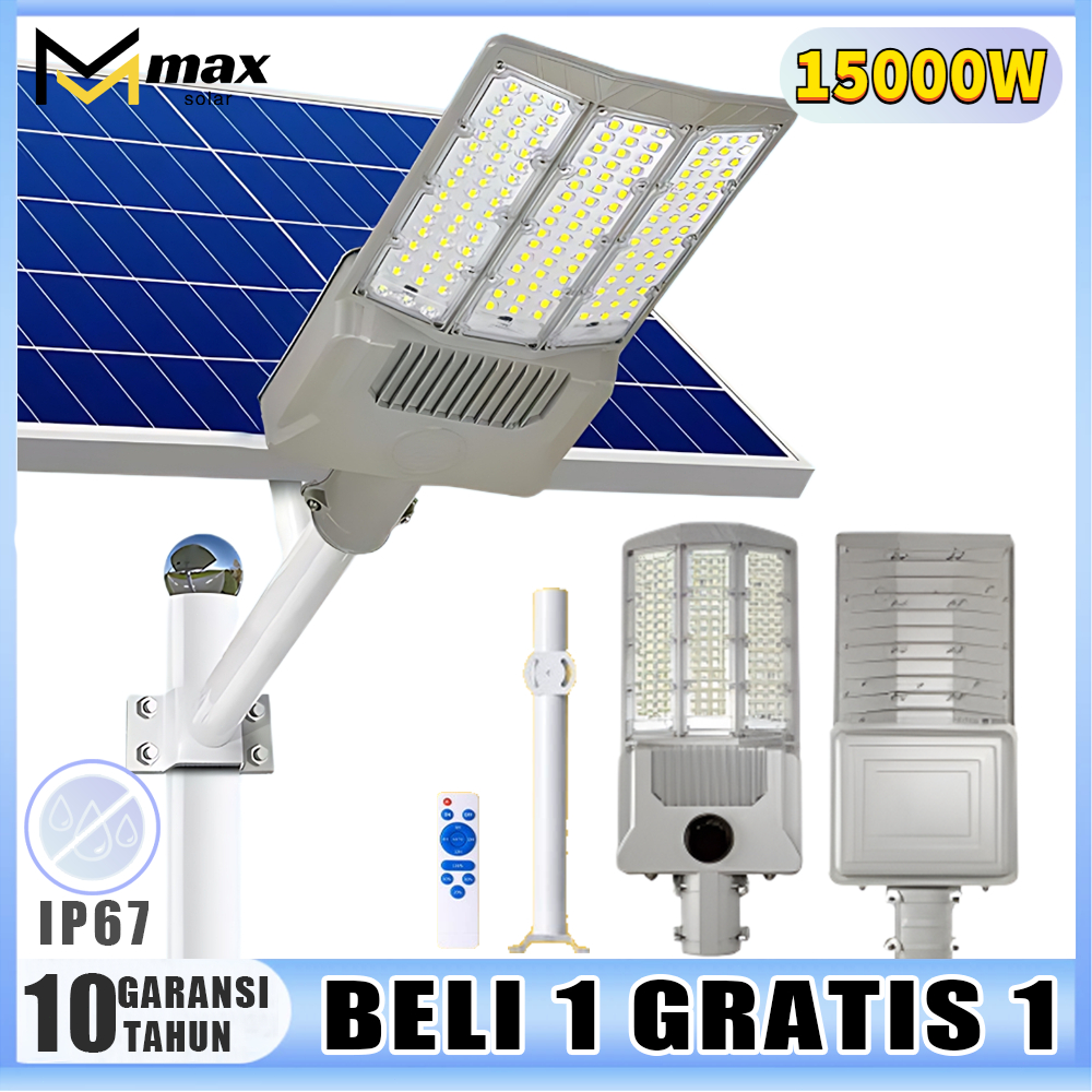 Jual lampu jalan tenaga surya otomatis LED 15000W Hemat Energi & Ramah ...