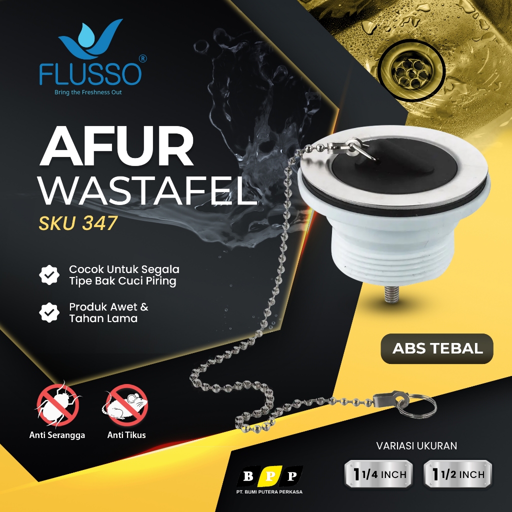 Jual Afur Saringan Bak Cuci Piring FLUSSO | Afur Sink | 347 | Shopee ...