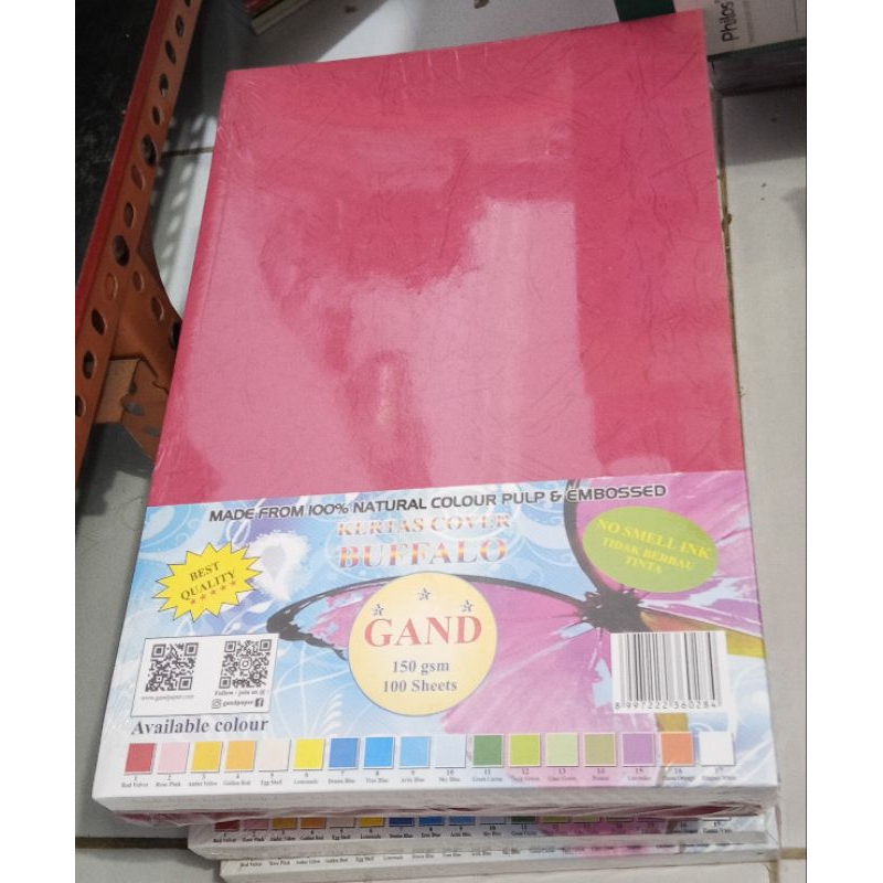 Jual KERTAS COVER BUFA LO 1 RIM WARNA RED VELVET ISI 100 LEMBAR 150 GSM ...