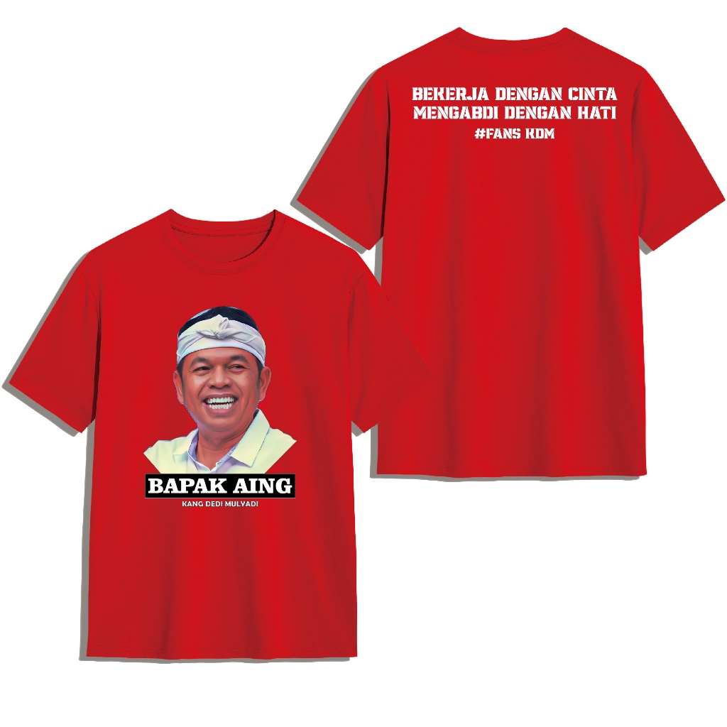 Jual KAOS KDM//BAJU KANG DEDI MULYADI//BAPAK AING//LENGAN PENDEK | Shopee Indonesia