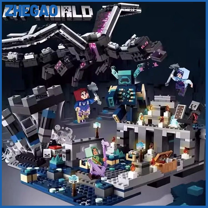 Jual ZHEGAO Mainan Anak My World Minecraft Mainan Balok Model Untuk DIY ...