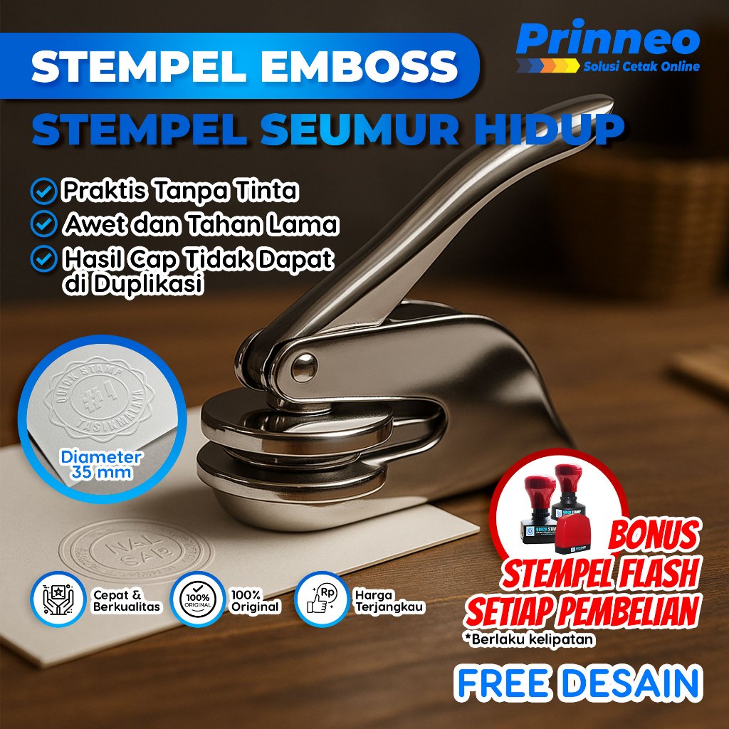 Jual STEMPEL EMBOSS, CUSTOM EMBOSS STAMP, EMBOSS STAMP, EMBOSSER STAMP ...