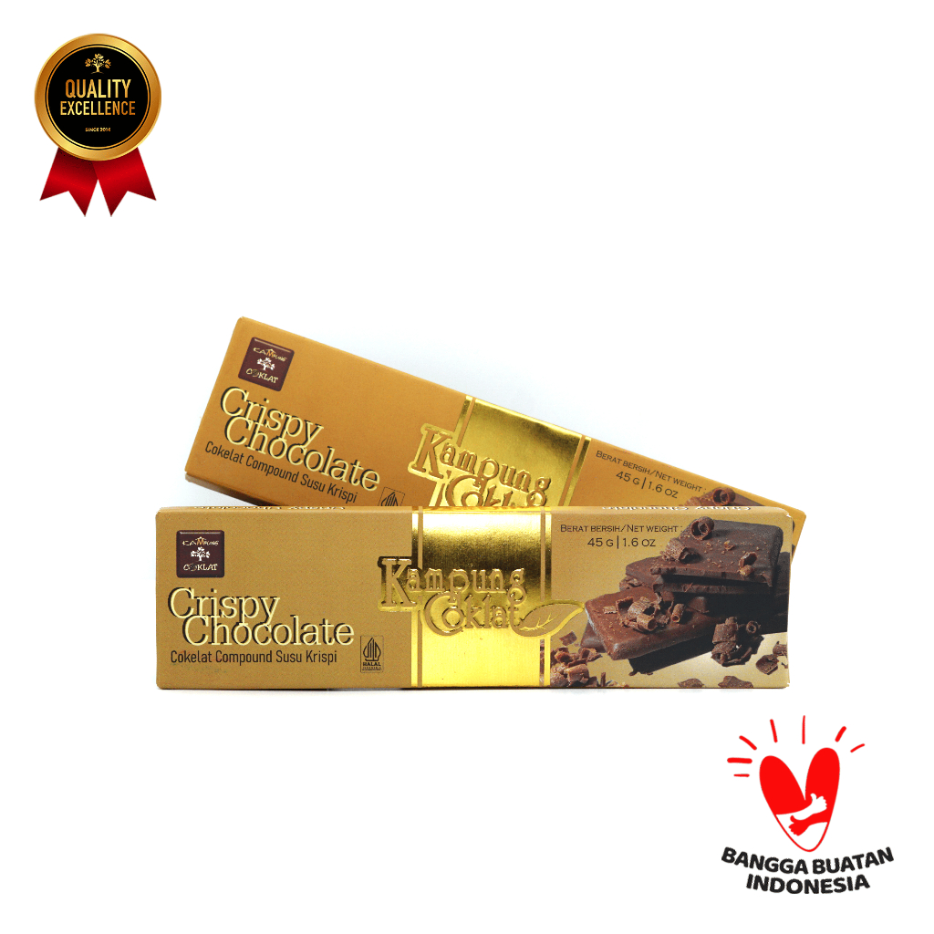 Jual COKLAT BAR CRISPY 45 GRAM - KAMPUNG COKLAT | Shopee Indonesia