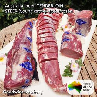 Jual Beef TENDERLOIN Australia STEER (young cattle) aged frozen steak ...
