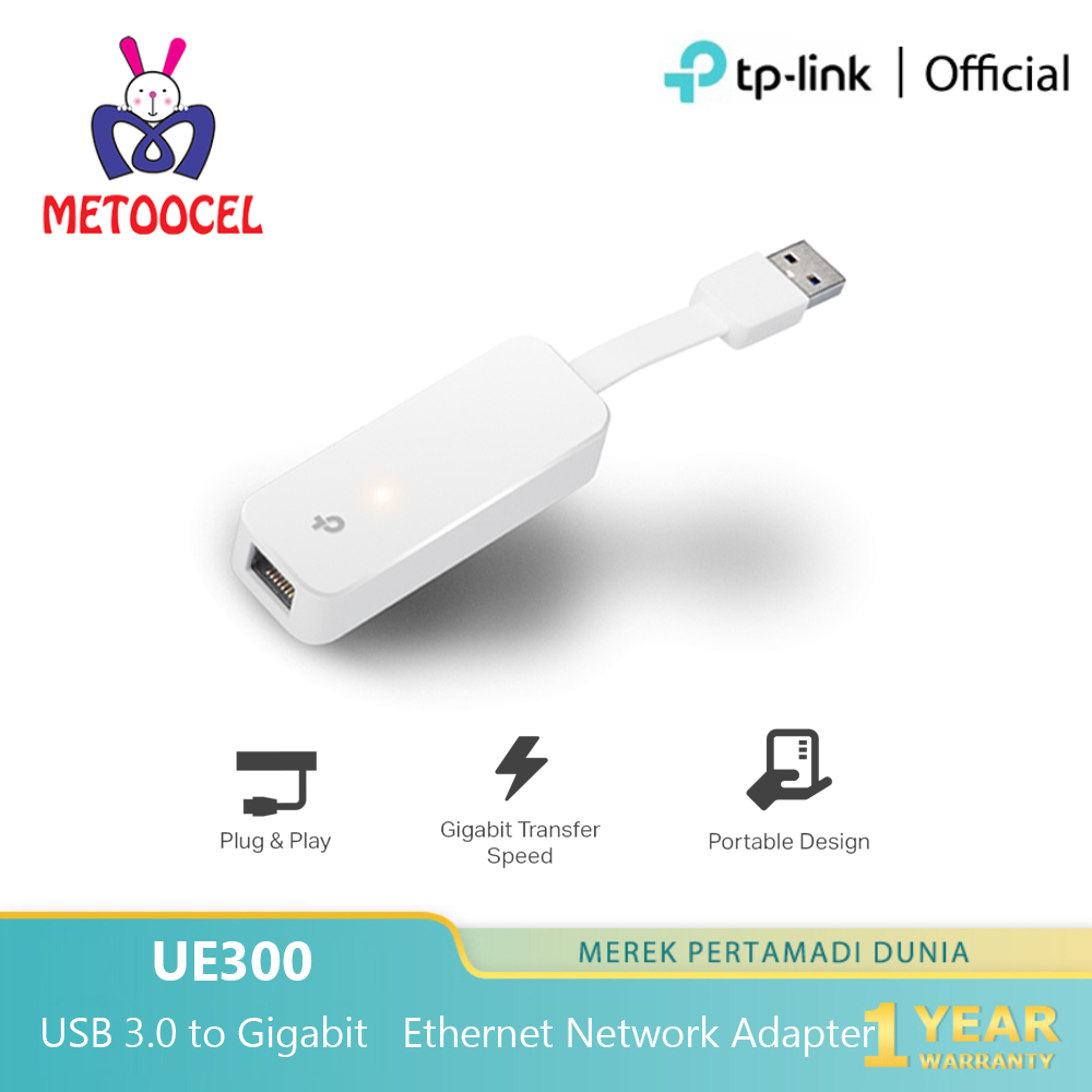 Jual Tp-Link UE300 USB 3.0 Gigabit Ethernet Network Adapter with USB to ...