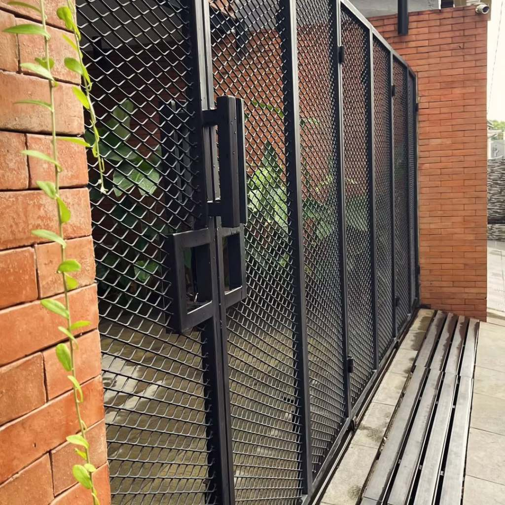 Jual pagar expanda rangka besi hollo galvanis minimlis rumah modern ...