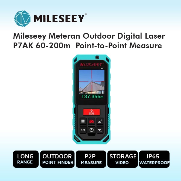 Jual Mileseey Meteran Outdoor Digital Laser P7AK S2 Laser Rangefinder ...