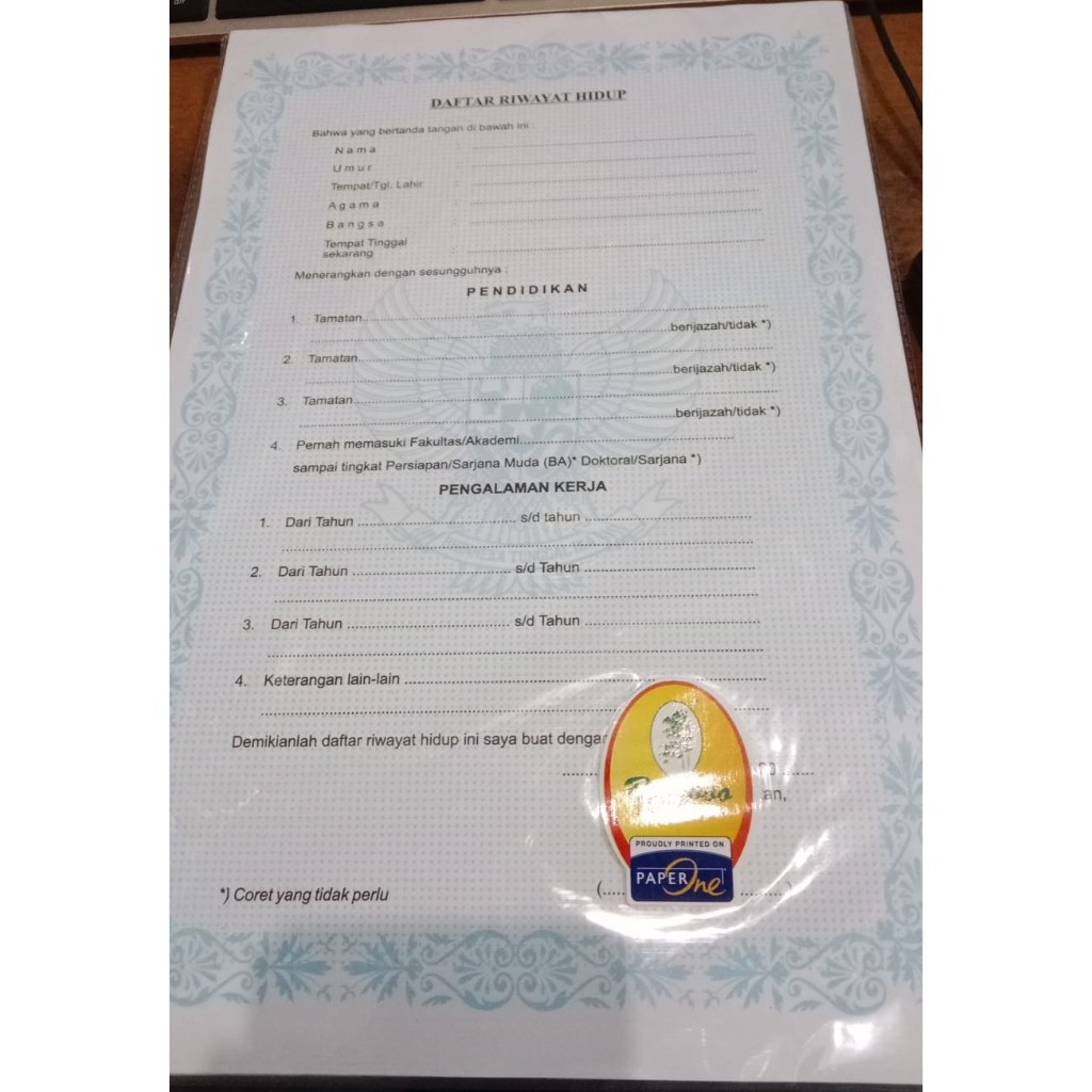 Jual Daftar Riwayat Hidup | Shopee Indonesia