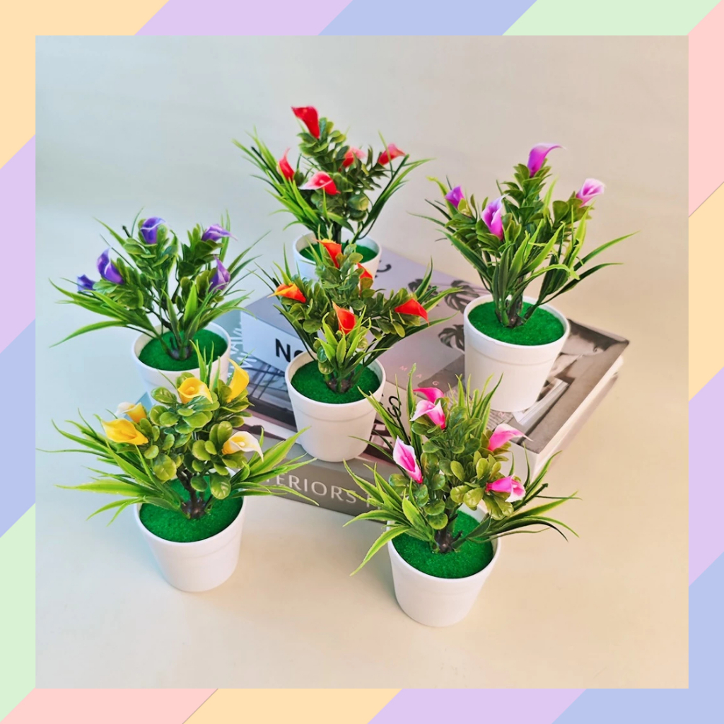 Jual TP20 Tanaman Plastik Bunga LILY CALLA Dekorasi Hias Bunga Hiasan ...