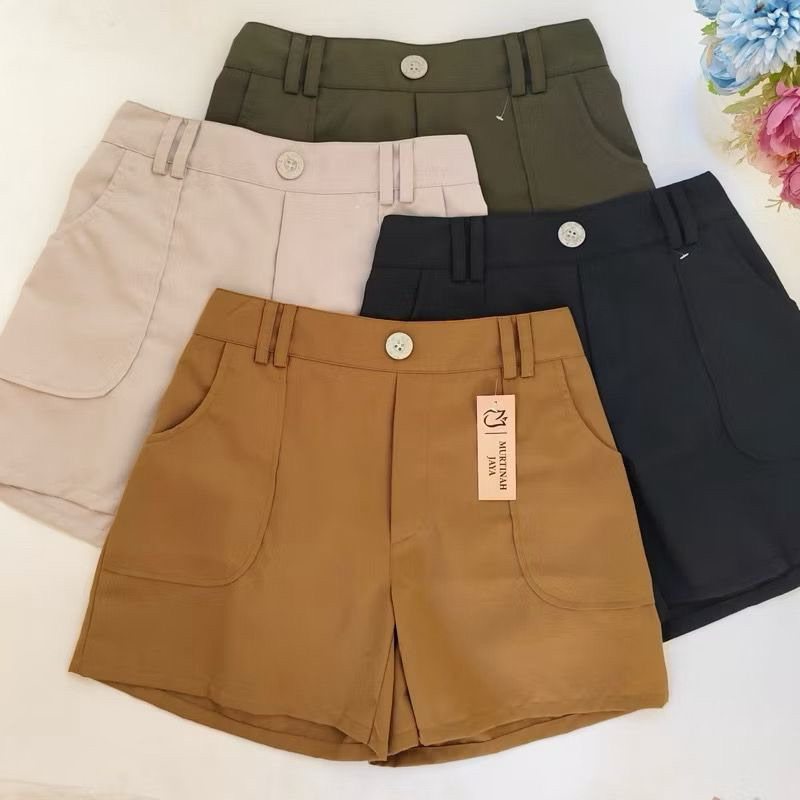 Jual HOT PANTS Saku Tempel Korean style mini short Jumbo Muat BB 85 ...