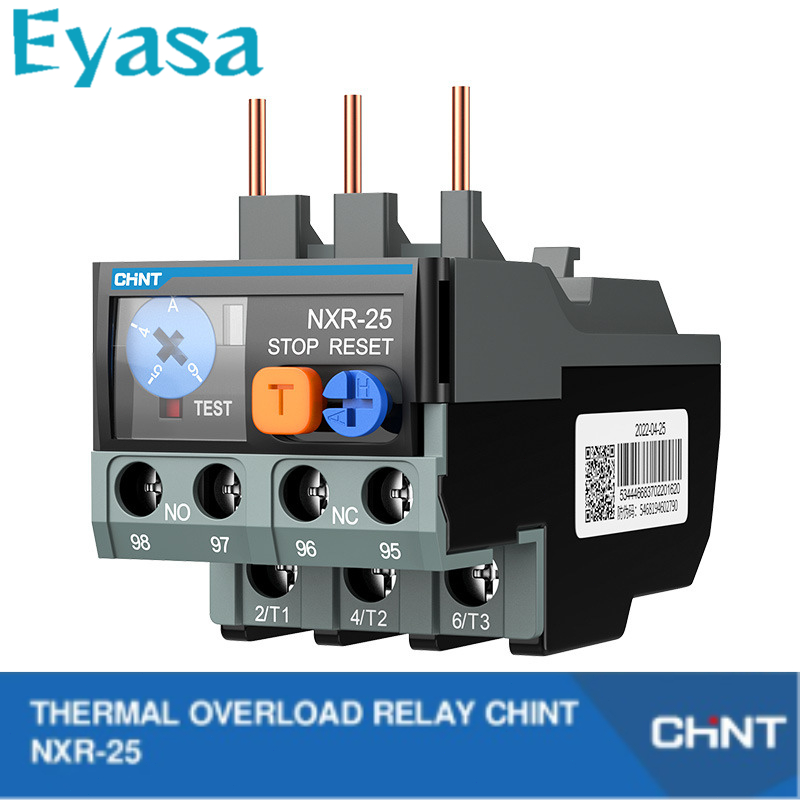Jual Asli CHINT Thermal Overload Relay CHINT NXR-25 ( 1A 1.6A 2.5A 4A 6A 8A 10A 13A 18A 25A ) QR ...