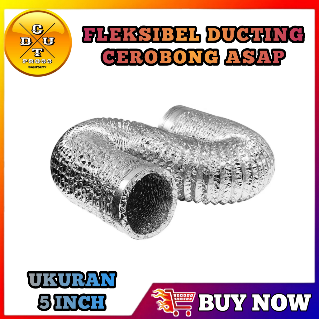 Jual Fleksibel Ducting Cerobong Asap Dapur Cooker Hood CNC Plasma ...