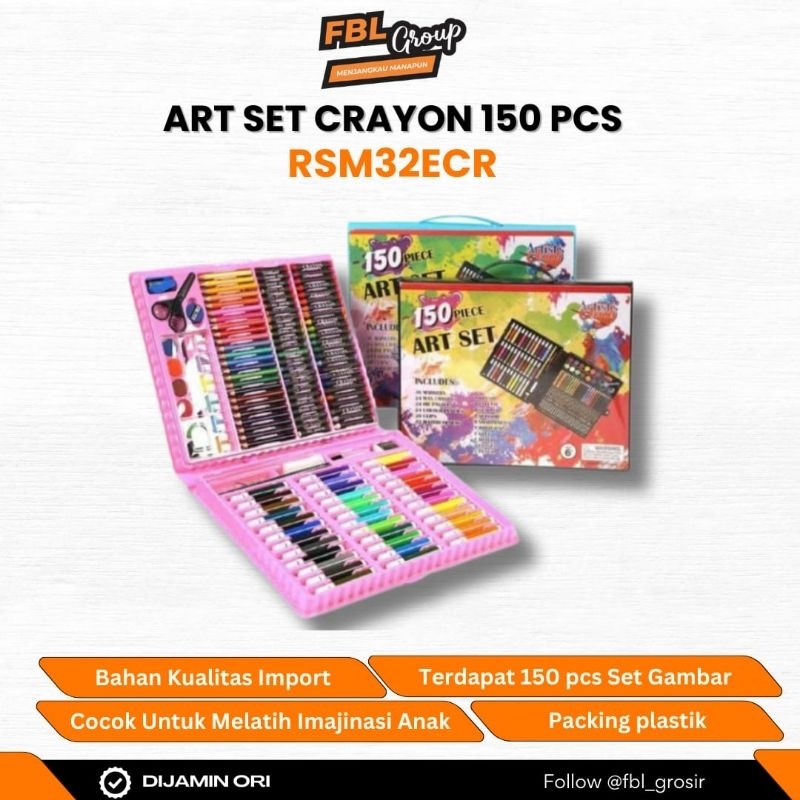 Jual art set crayon 150pc | Shopee Indonesia