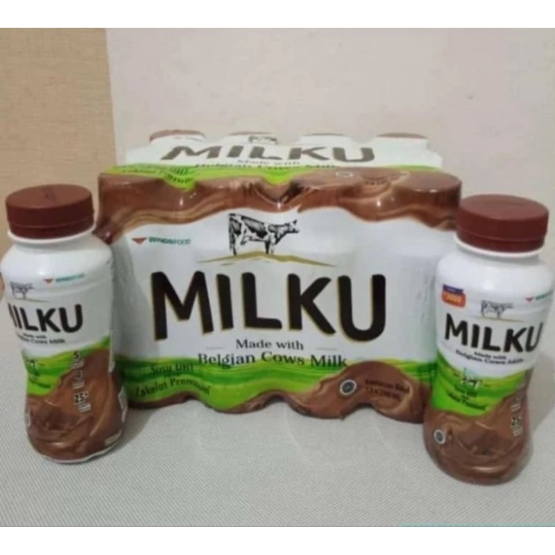 Jual [1 DUS ISI 12 Botol] SUSU MILKU ANEKA RASA - 200ml | Shopee Indonesia