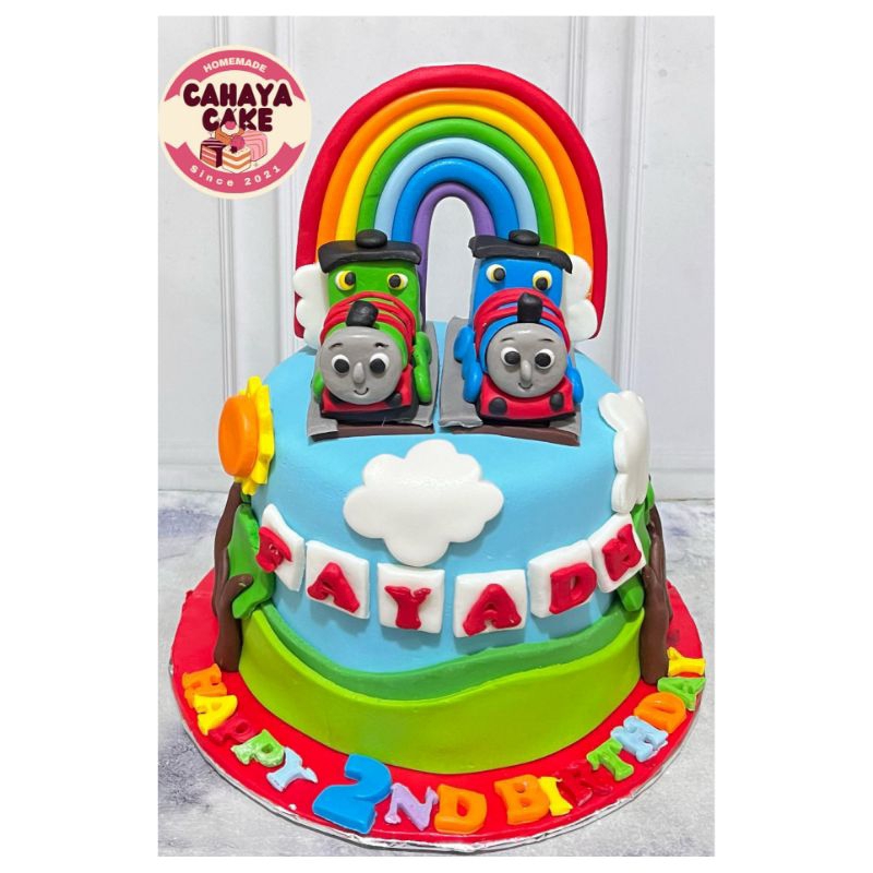 Jual Thomas Cake / Kue Ulang Tahun Kereta Thomas / Kue Ultah Custom ...