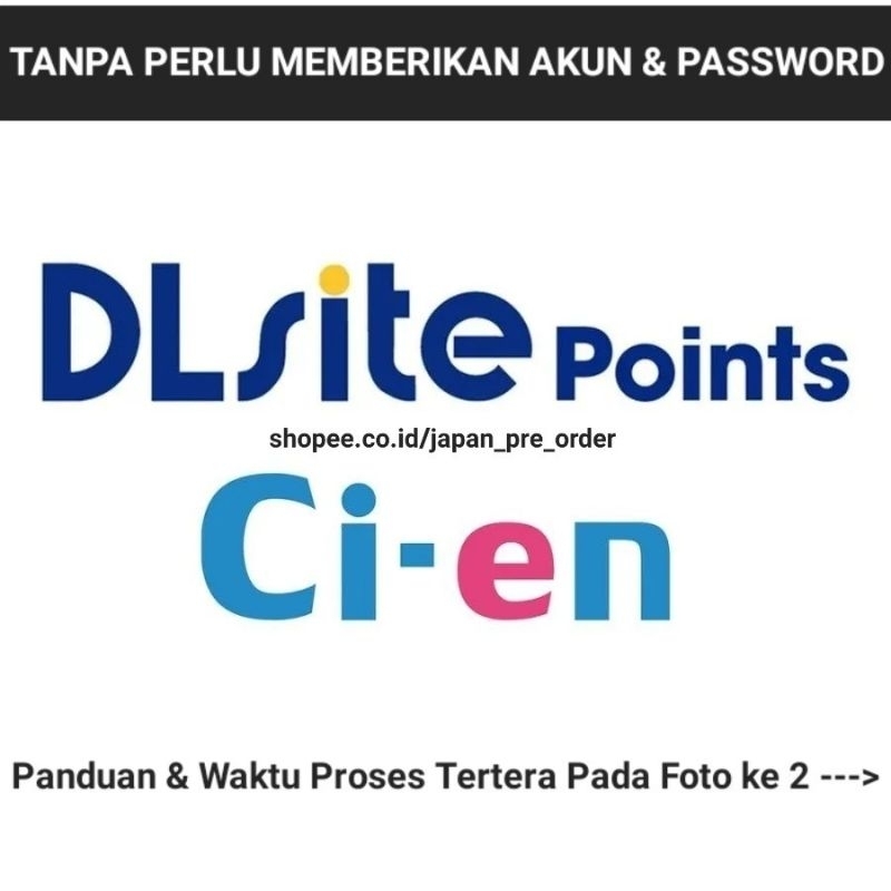 Jual [Ikuti Panduan di Foto 2] DLsite Point Produk Digital DLsite dan Creator Ci-en ORI | Shopee ...