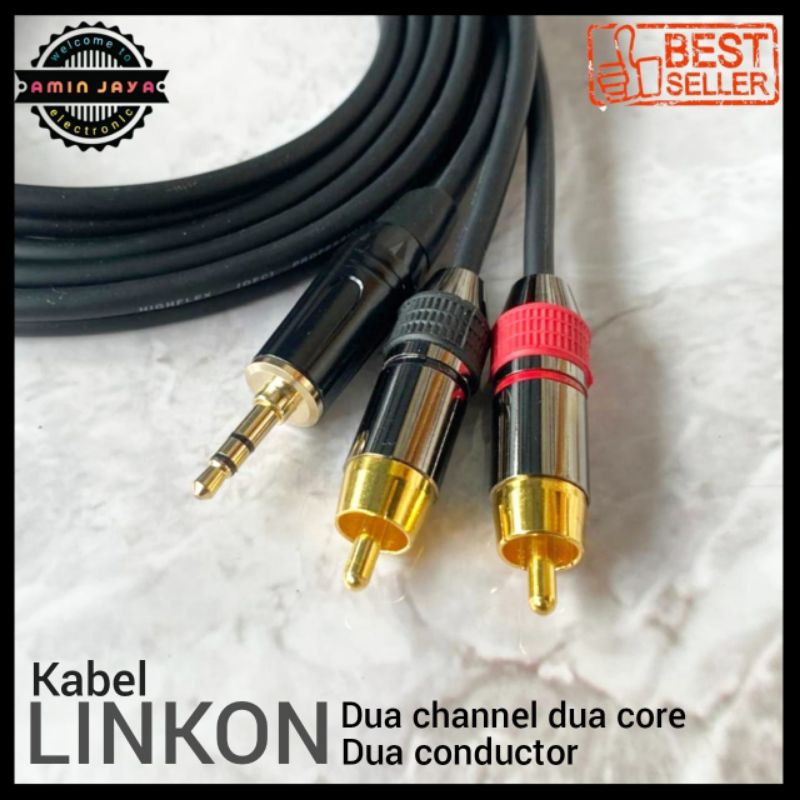 Jual Kabel HP ke speaker / kabel audio jack aux 3,5 to rca / kabel rca ke hp | Shopee Indonesia