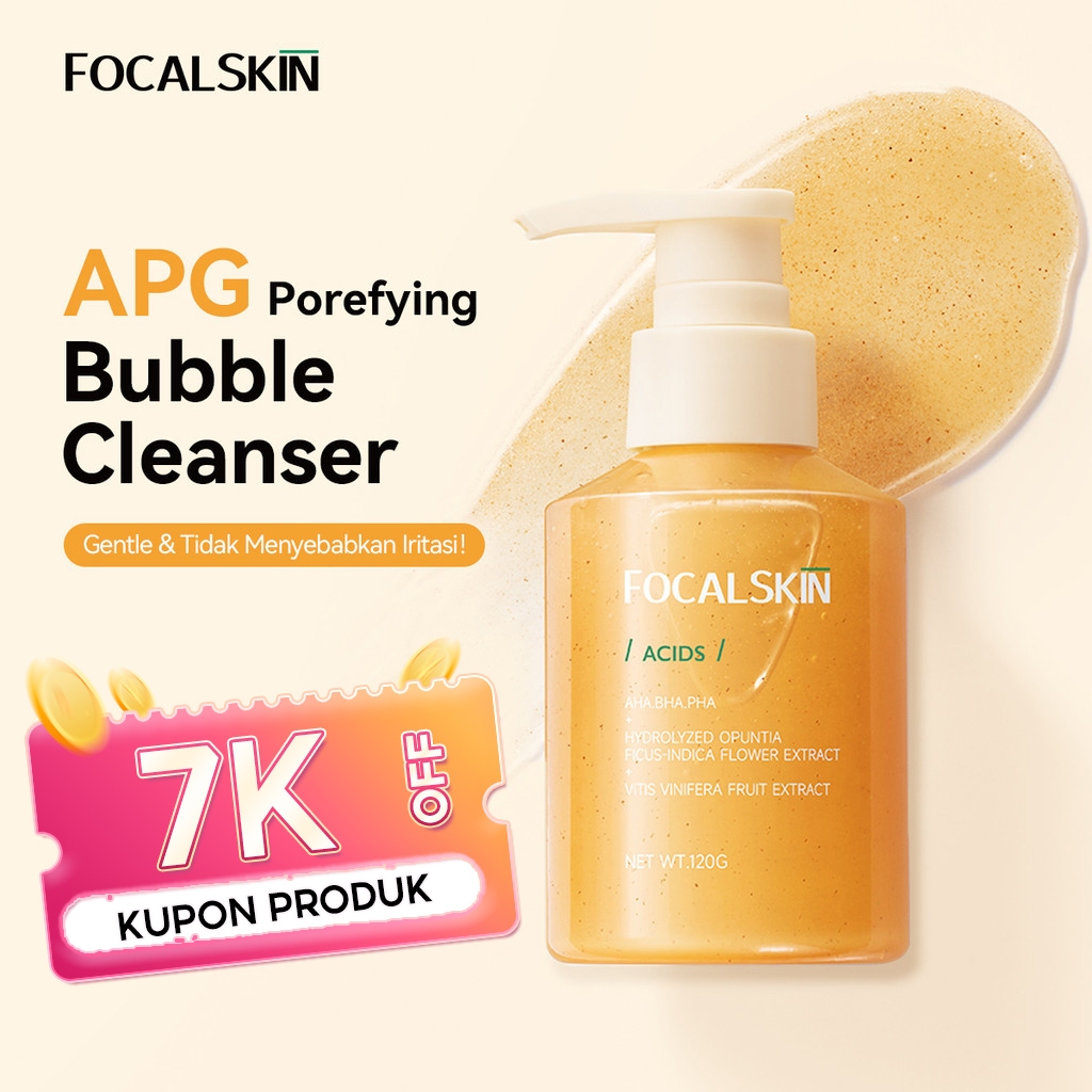 Jual FOCALSKIN Porefying Bubble Cleanser Facial Wash Sabun Cuci Muka ...