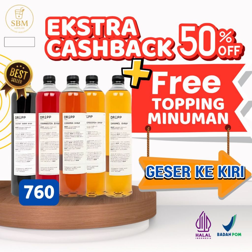 Jual DRiPP Vanilla Syrup ( Sirup Vanila ) | Shopee Indonesia