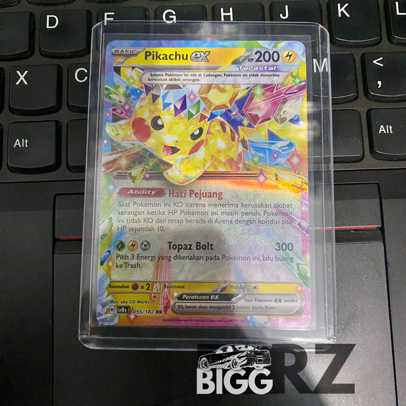 Jual Kartu Pokemon Pikachu ex RR Original Indonesia TCG | Shopee Indonesia